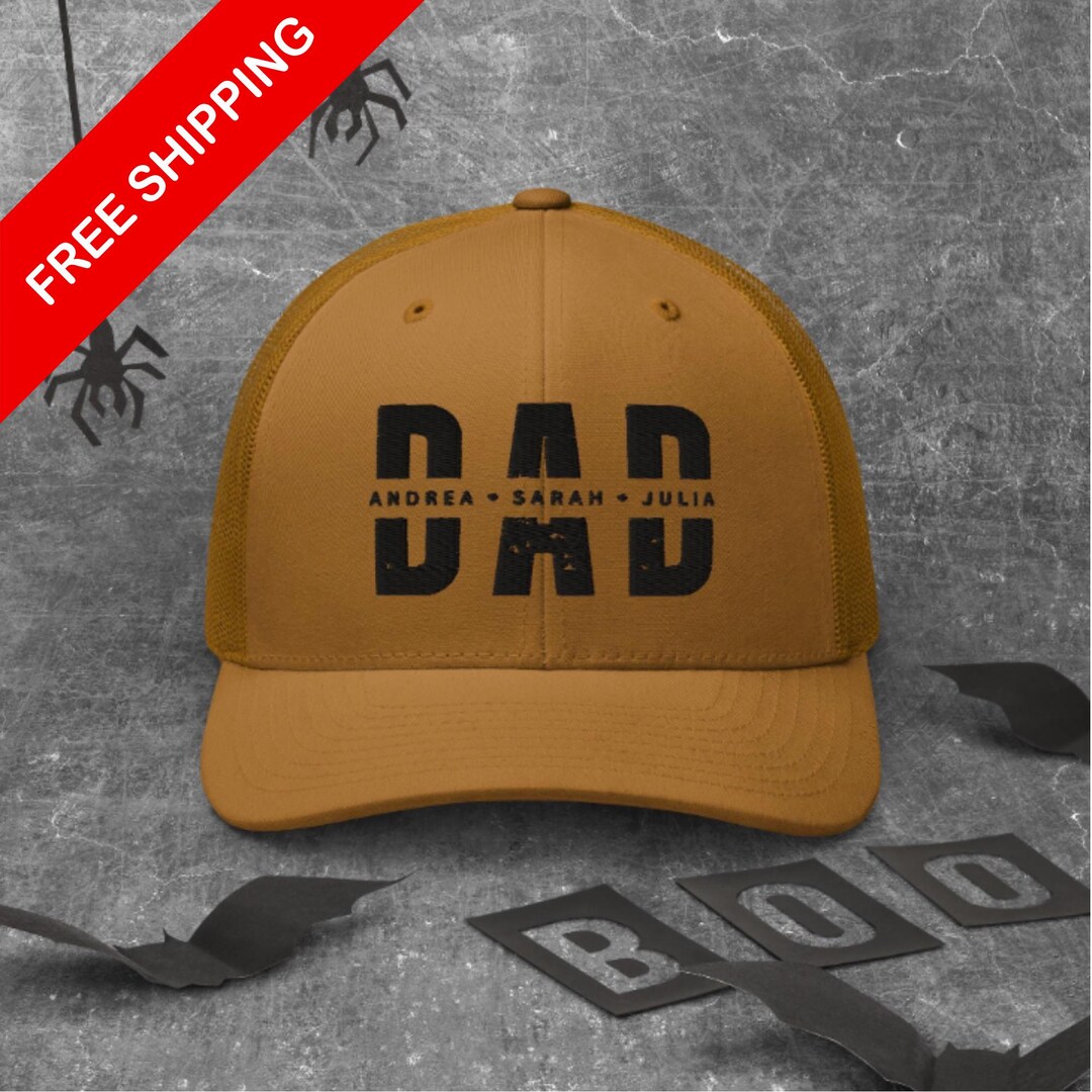 Custom Dad Hat With Kids Names – Embroidered Trucker Hat for Father’s ...