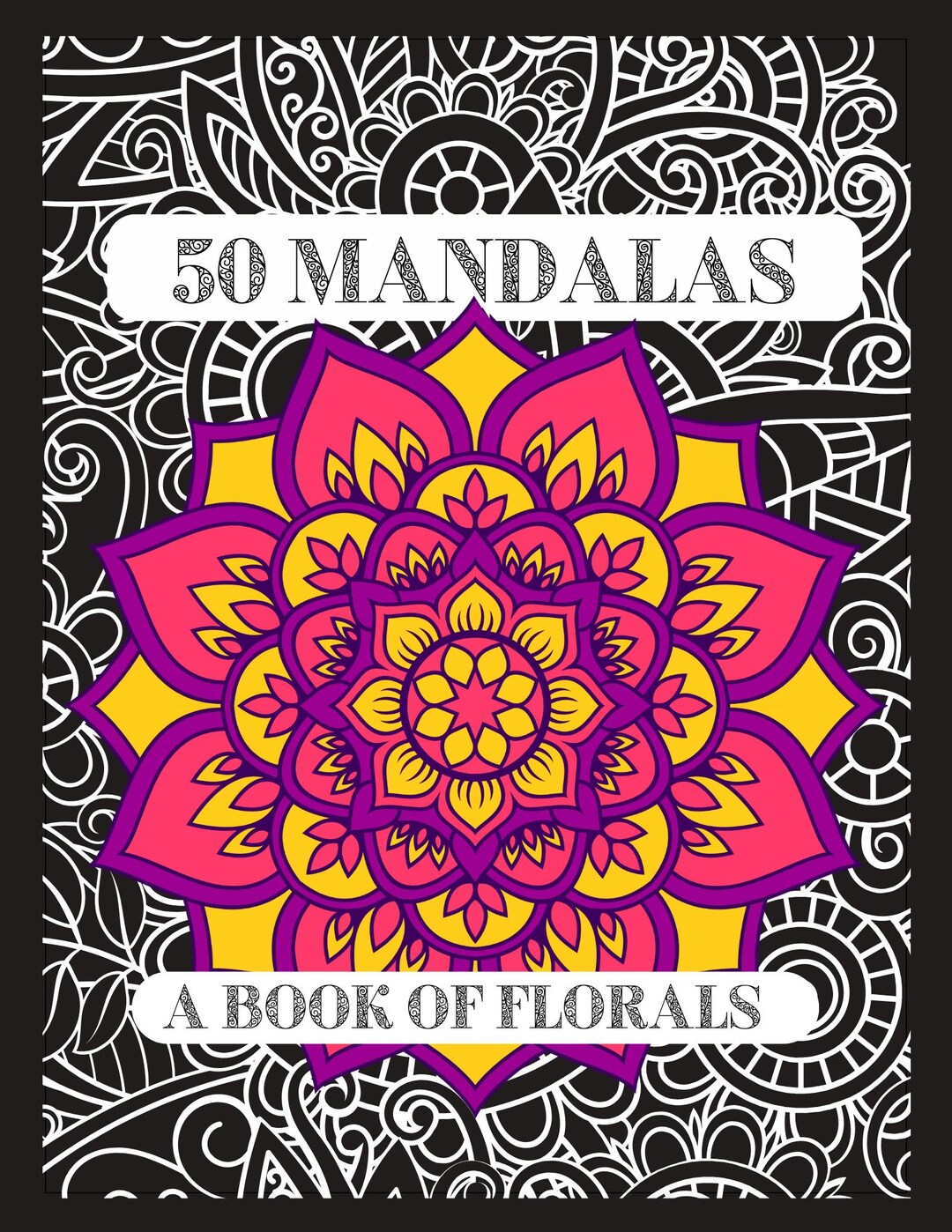 Stress Relief 50 Mandala Pages, Coloring Book, Relaxation, Printable ...