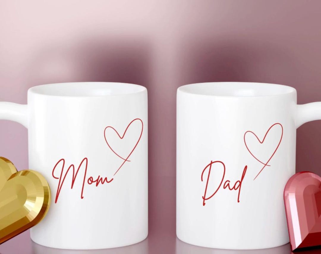 Ceramic Love Coffee Mug,love Heart Design or Custom Text Heart Design ...