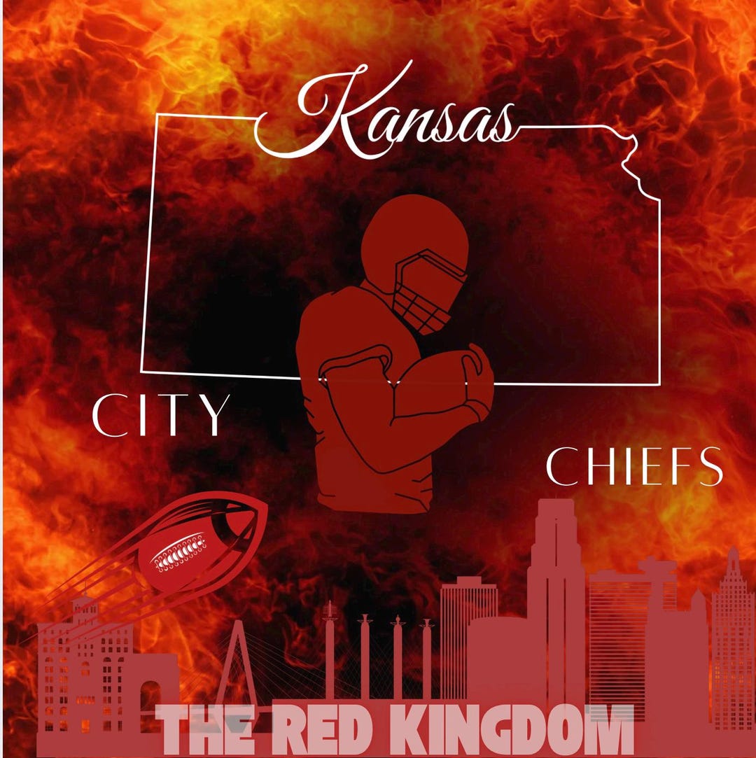 Kansas City Football PNG, the Red Kingdom Digital Download, Chiefs ...