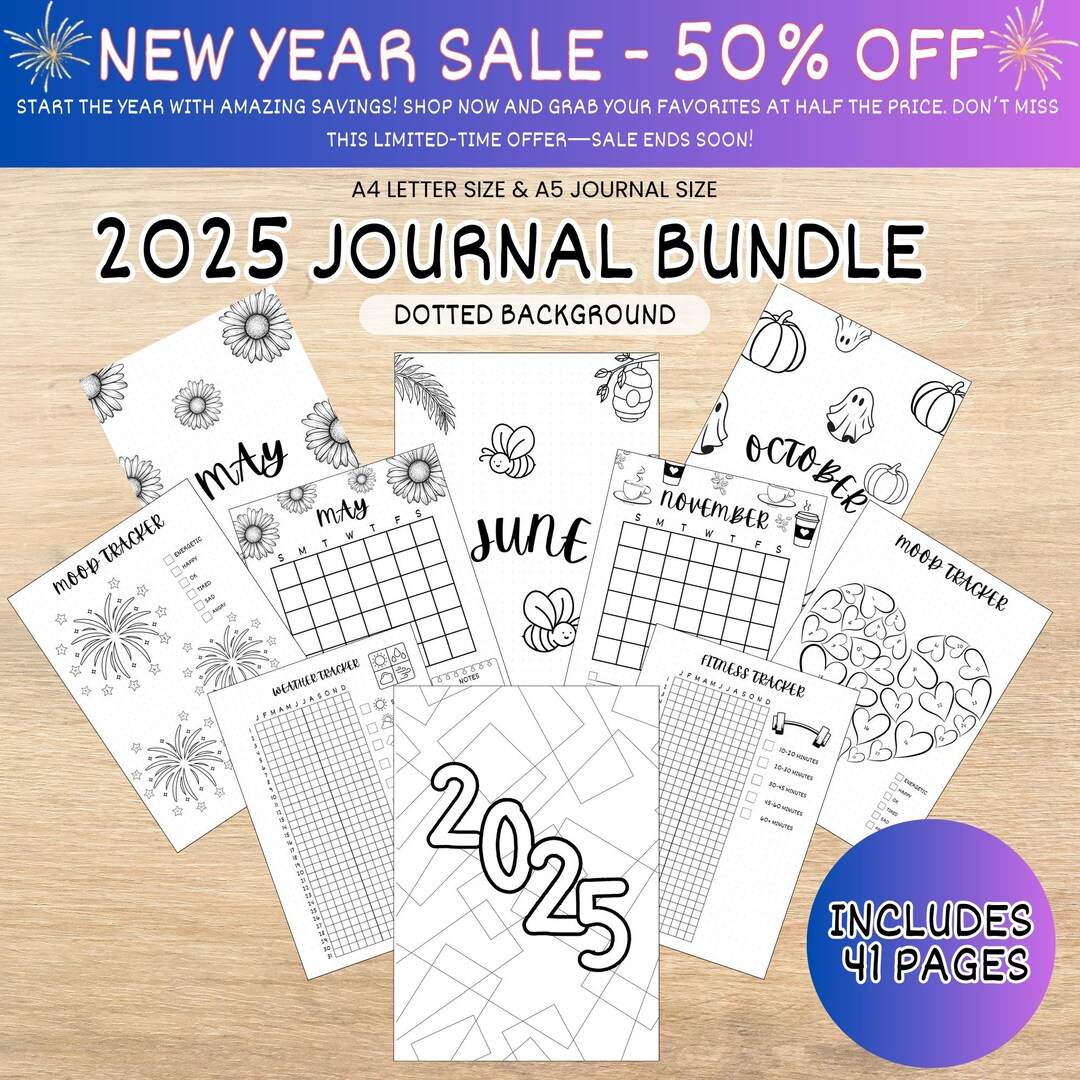 JOURNAL Bundle - DIGITAL Journal Pages - PRINTABLE Planner Pages ...