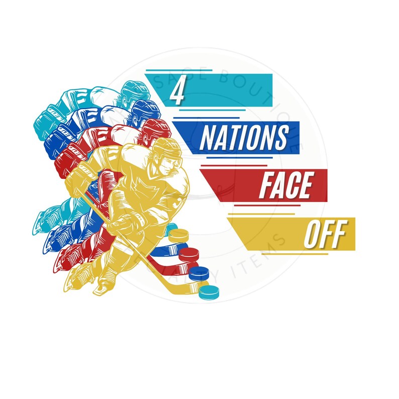 4 Nations Face off PNG Digital Download Hockey 4 Nations Creative ...