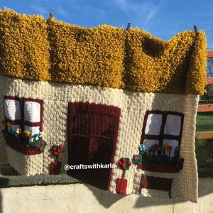 Cosy Cottage Blanket PDF Crochet Pattern Only Written in English Using ...