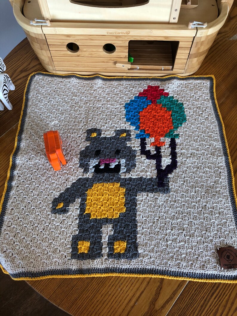 C2C Crochet Baby Blanket PDF Pattern - Etsy