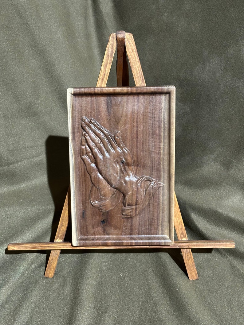 Praying Hands Wood Carve Wood Carving Wood Art Wood Decor - Etsy