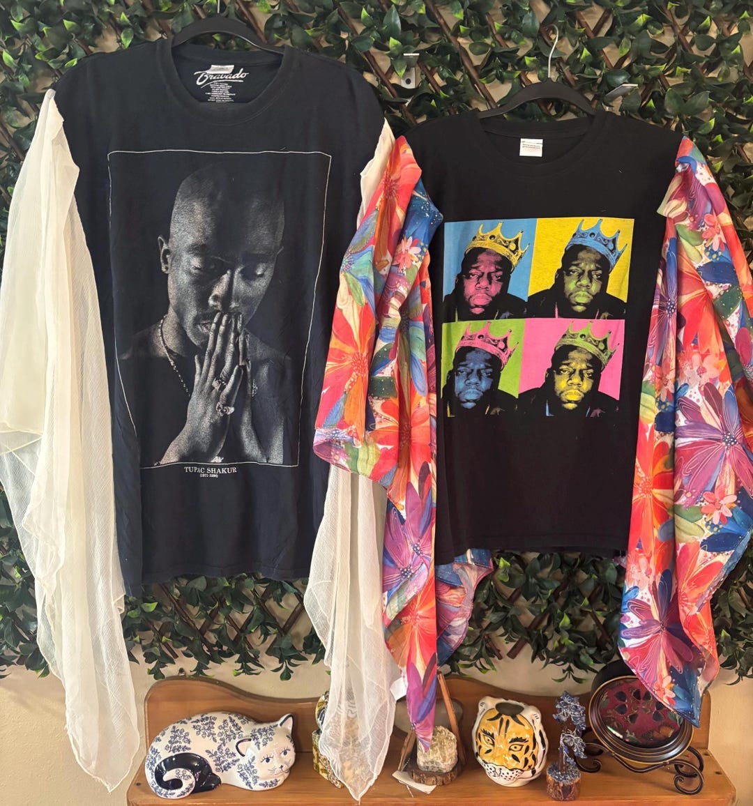 Rap and Hip Hop UPCYCLED CUSTOM MADE Music T Shirt Poncho, Made to ...