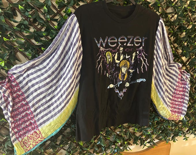 UPCYCLED One of a Kind, WEEZER Band Music T Shirt - Etsy
