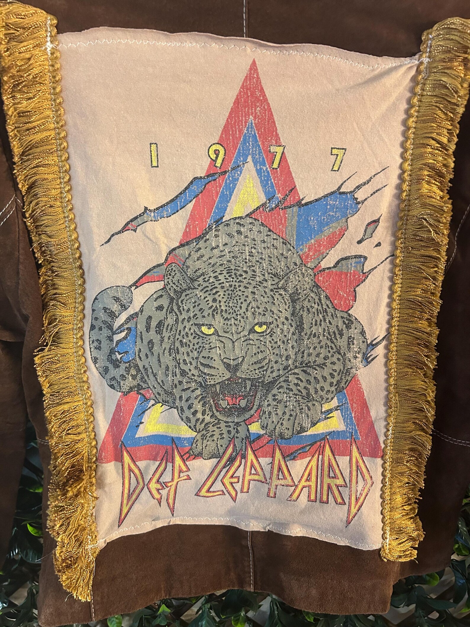 UPCYCLED One of a Kind, DEF LEPPARD Music Leather Jacket - Etsy