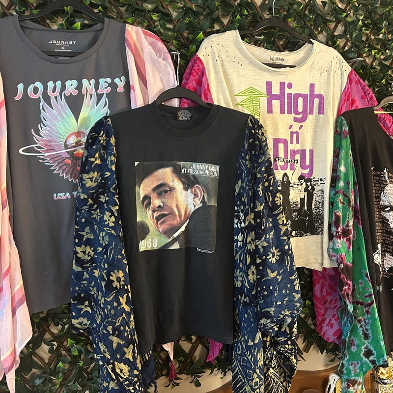 Upcycle Shirt Poncho - Etsy