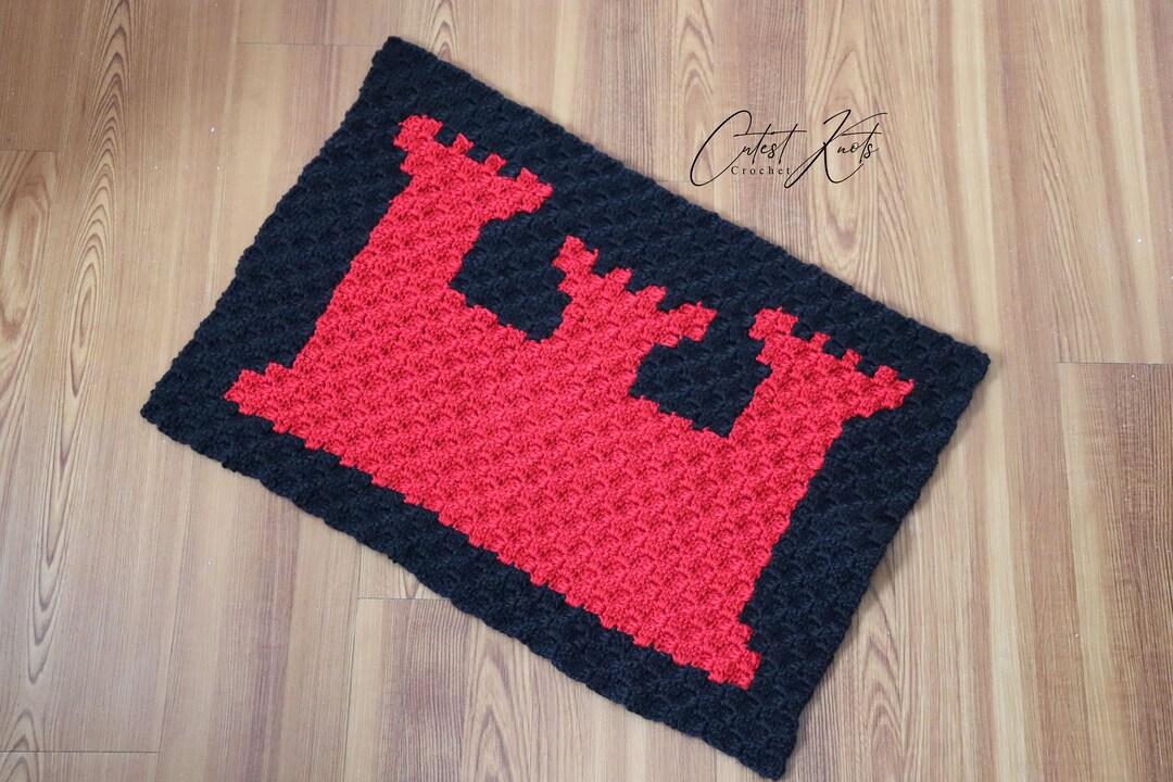Engineer Castle Crochet Photo Prop Blanket - Etsy