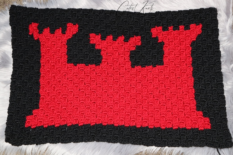 Engineer Castle Crochet Photo Prop Blanket - Etsy