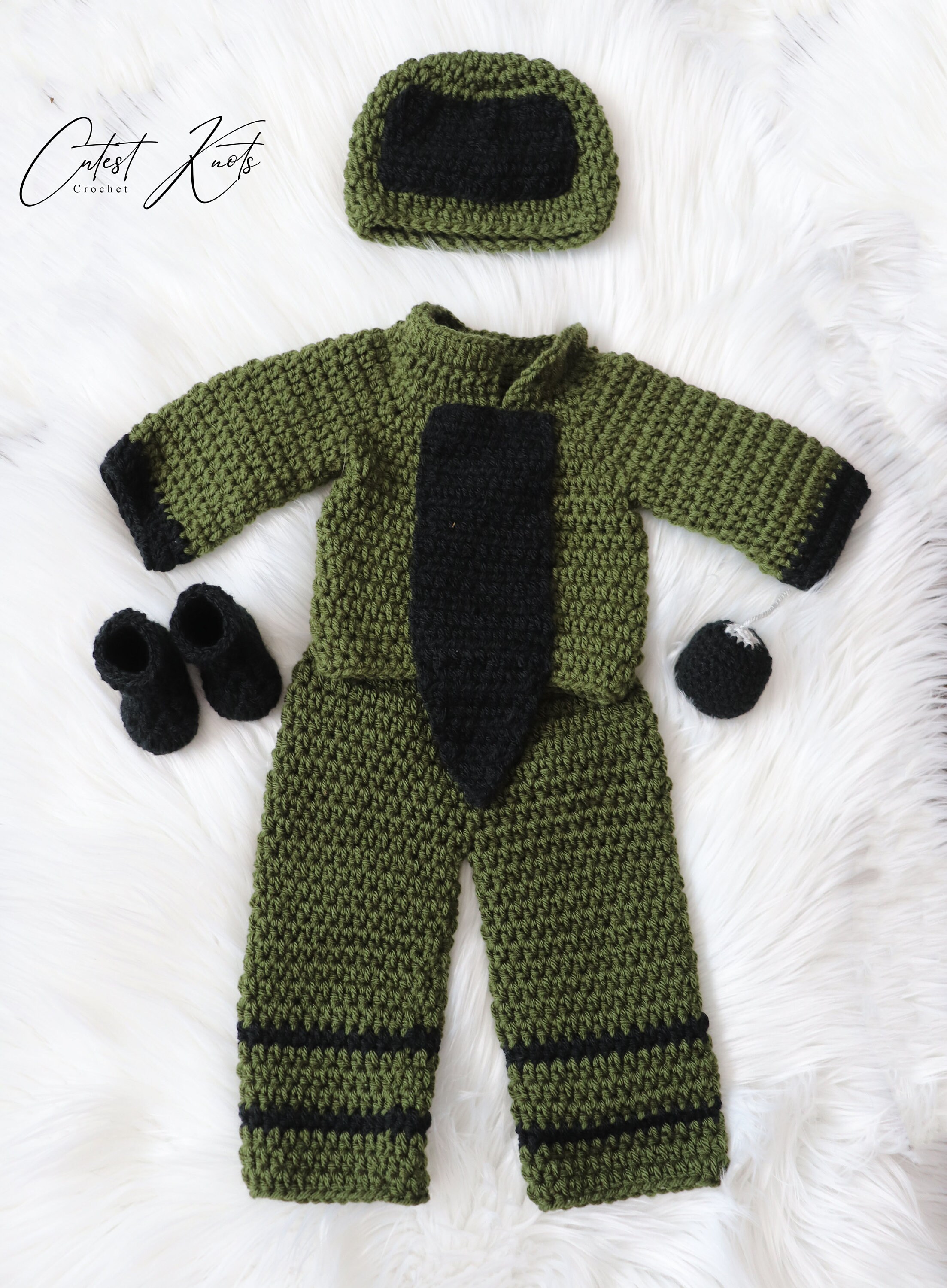 Crochet Baby EOD Set Military Set Photo Prop Baby Bomber Suit - Etsy