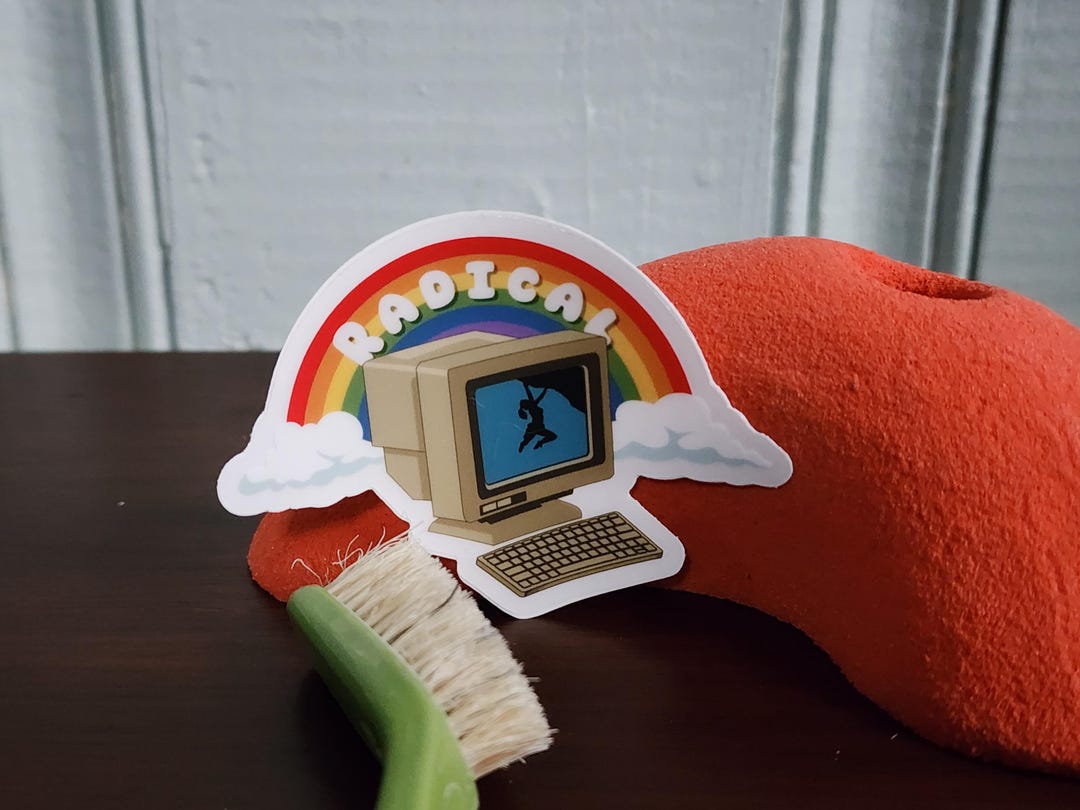 Radical Climbing Sticker – Waterproof Vinyl Adventure Sticker for ...