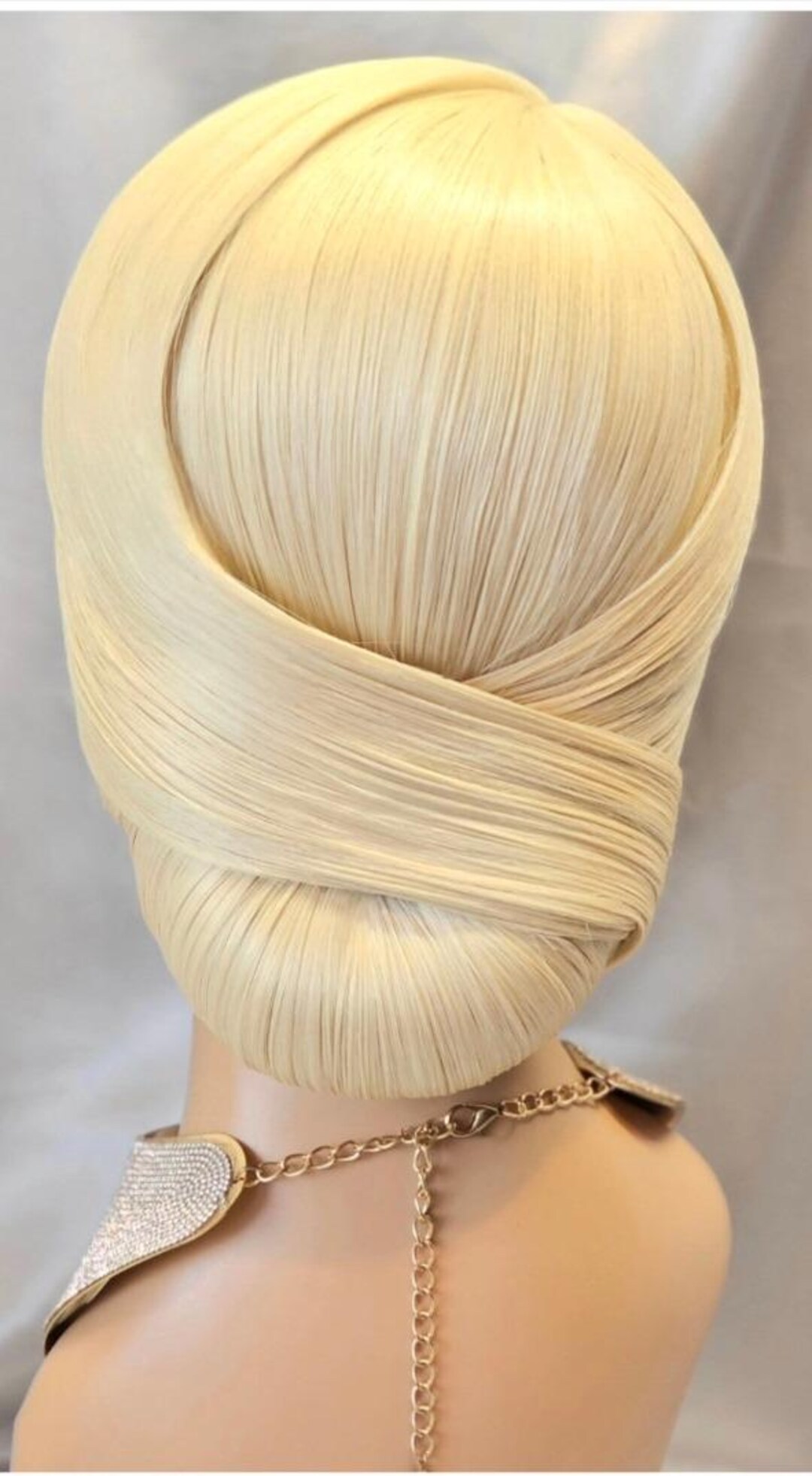 Topaz, Inverted Bottom Knot Updo Lace Front Wig, Synthetic Custom Wig ...