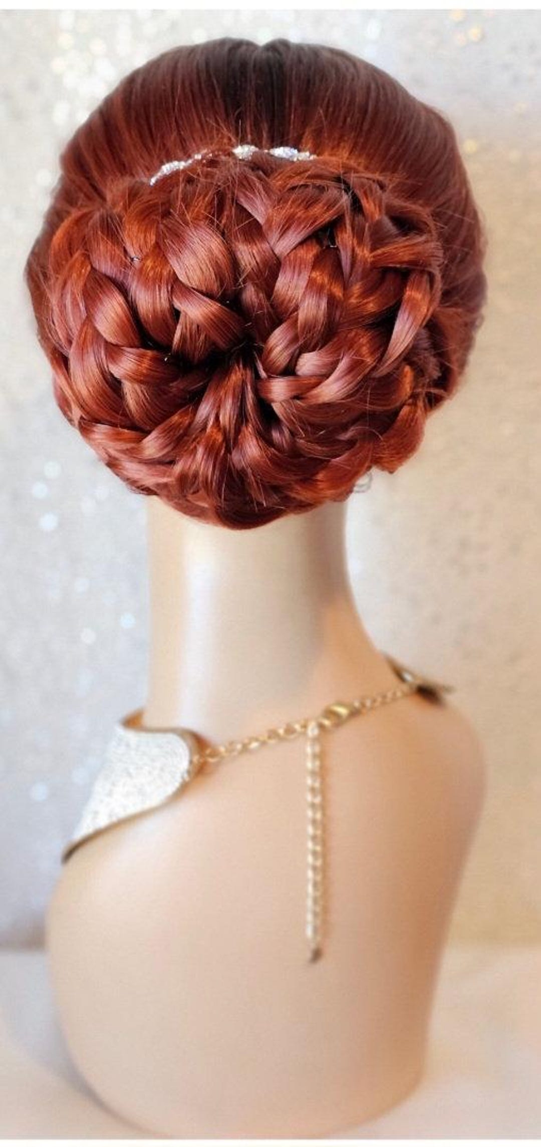 Cameron, French Braid High Bun Lace Front Wig - Etsy