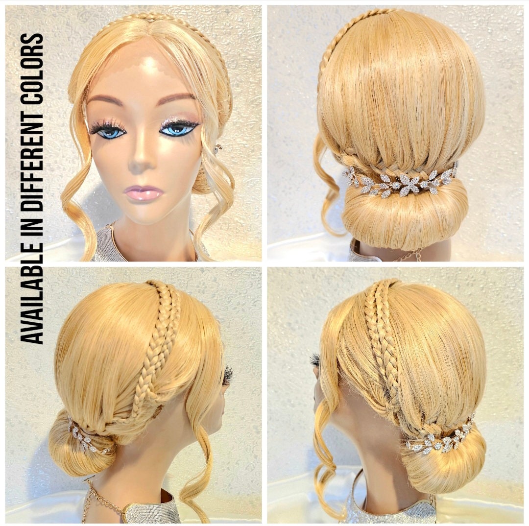 Phoebe Classy Updo Hairstyles Synthetic Custom Wig - Etsy