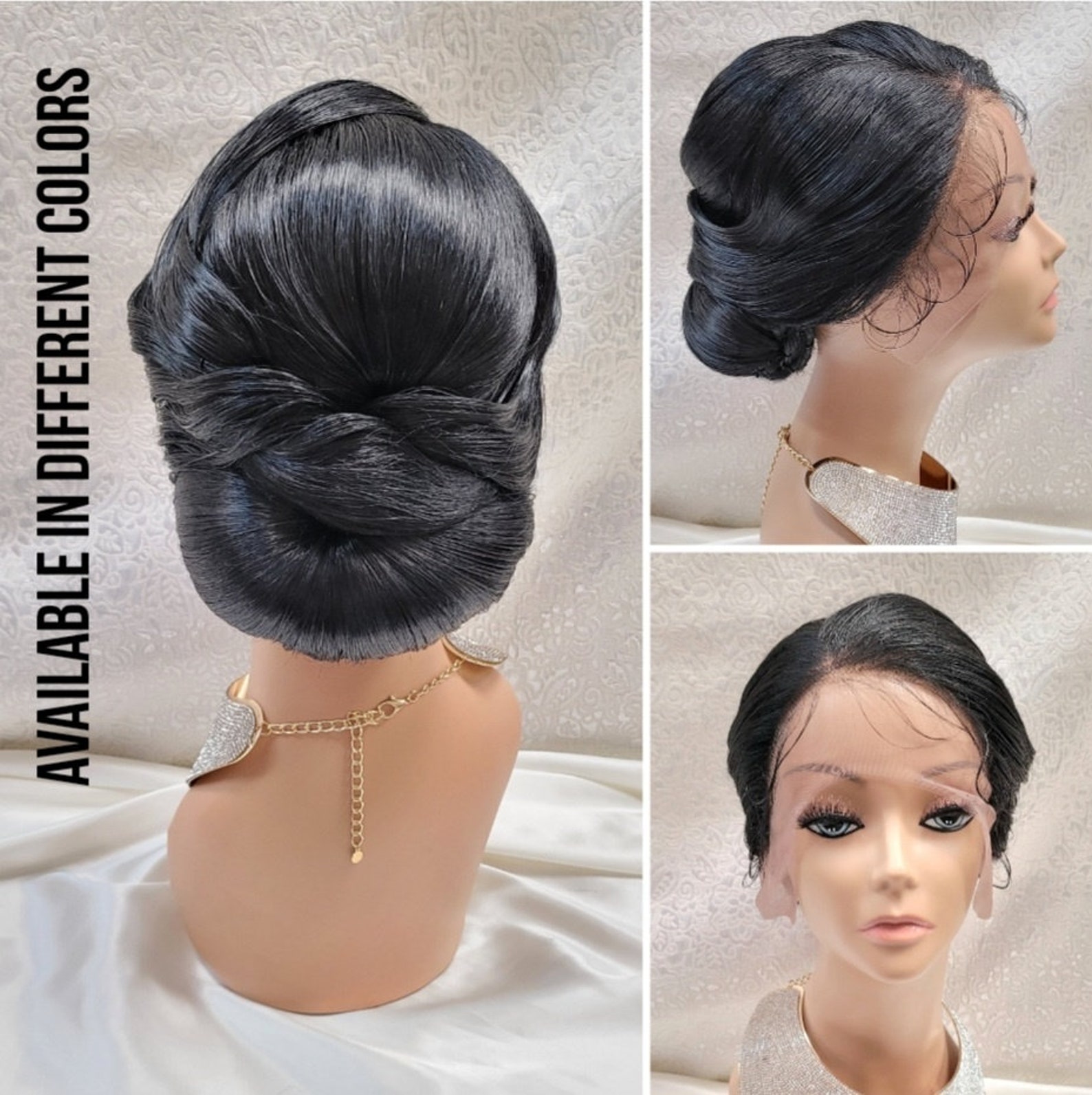 Topaz Inverted Bottom Knot Updo Lace Front Wig Synthetic - Etsy