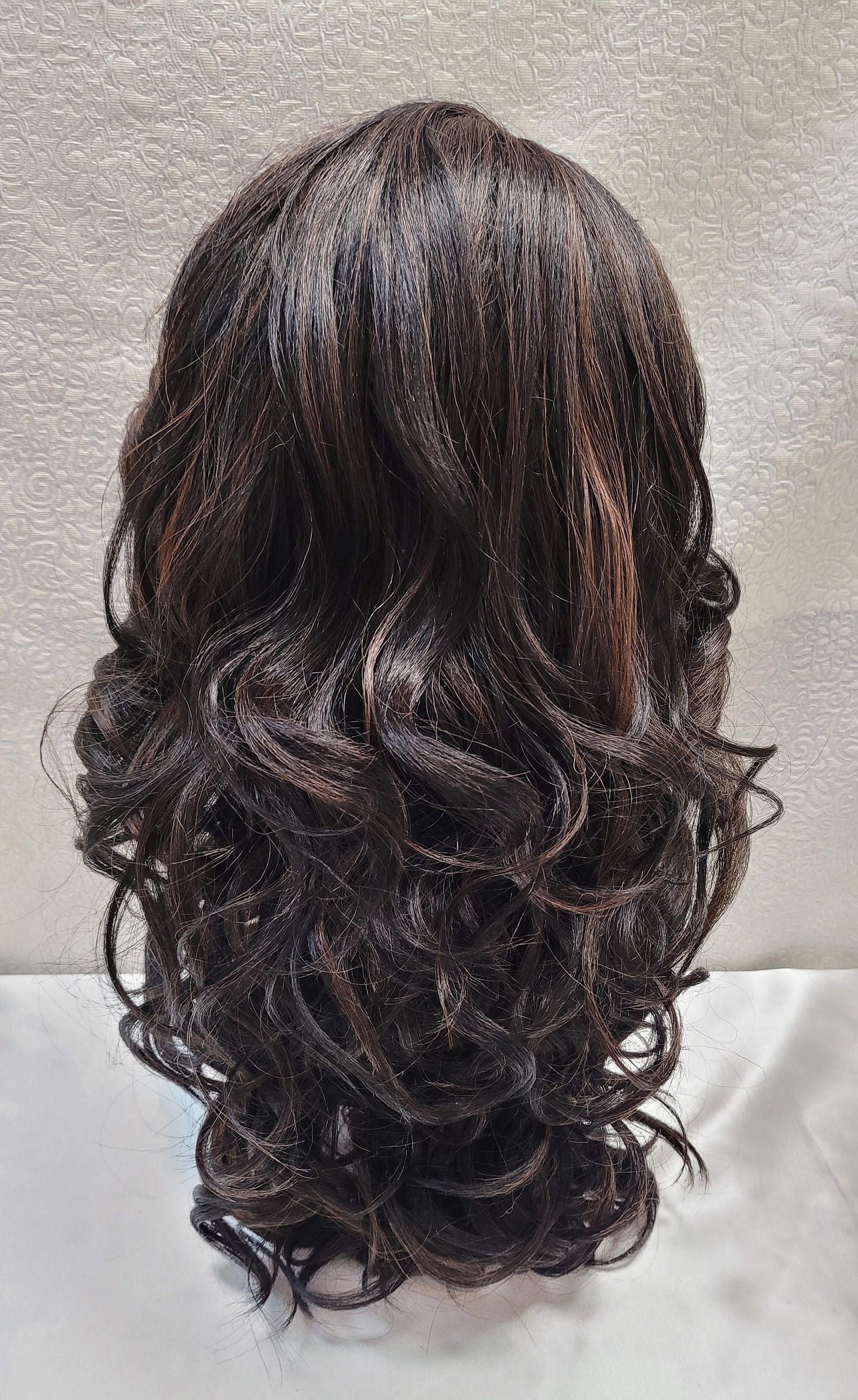 Topaz, Inverted Bottom Knot Updo Lace Front Wig, Synthetic Custom Wig ...