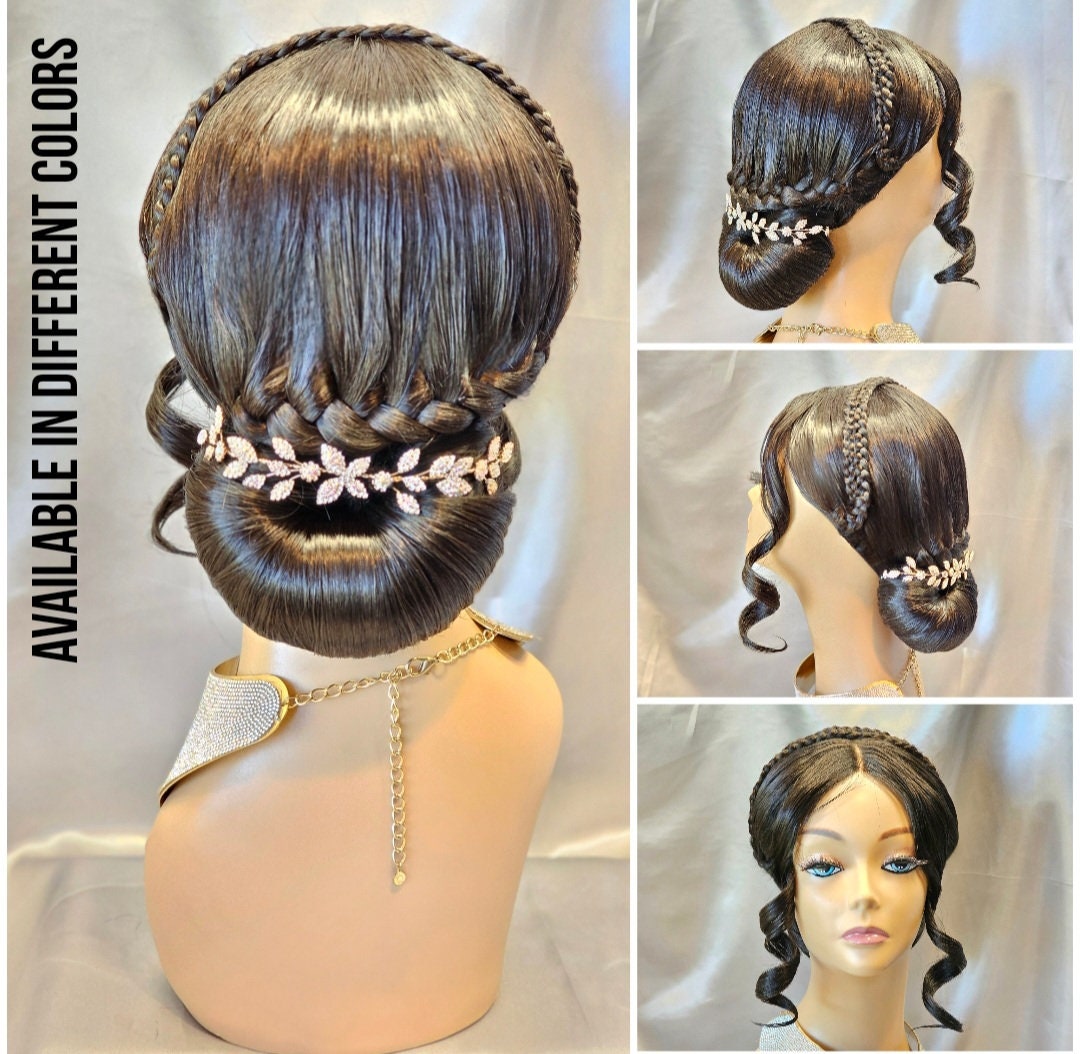 Phoebe, Classy Updo Hairstyles, Synthetic Custom Wig, Pre-styled Wig ...