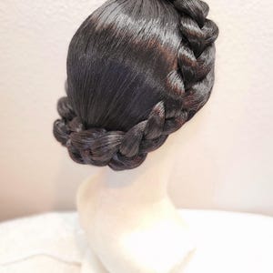 Leia Inspired Braid Wig #2: Sci-fi Princess Updo, Cosplay Wig - Etsy