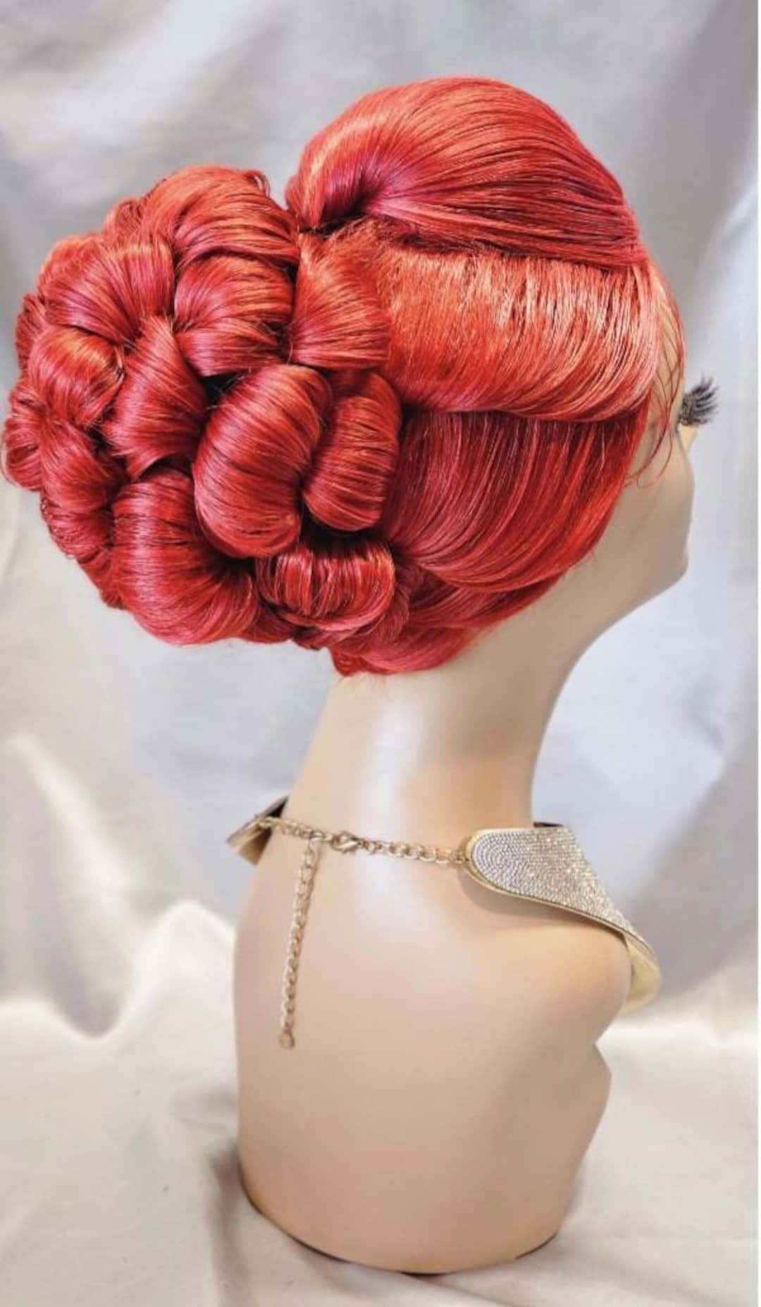 Faith, Blossom Swirl Updo Lace Front Wig, Synthetic Custom Wig, Styled ...