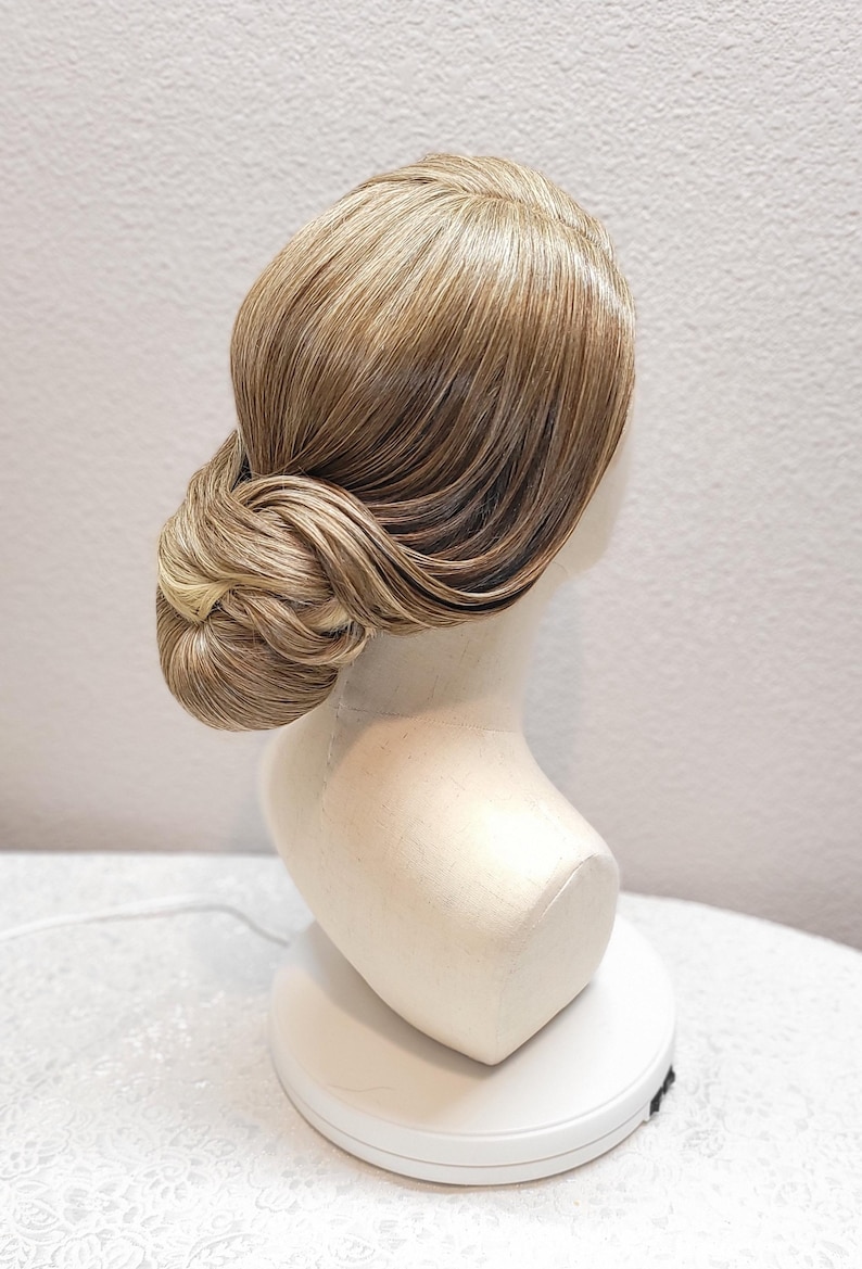 Gigi, Updo Wig With Side Braid, Lace Front, Custom Styled - Etsy UK