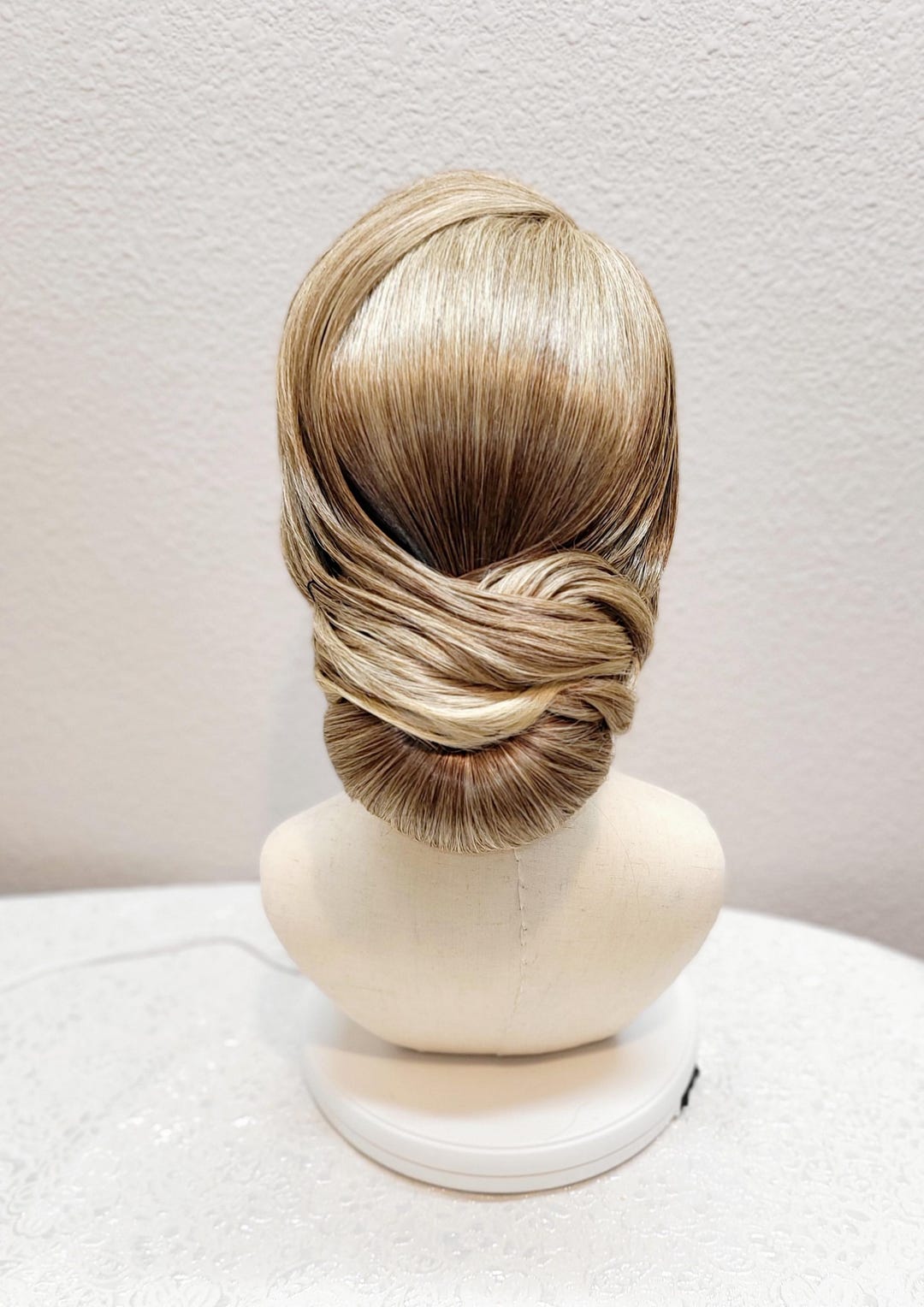 Gigi, Updo Wig With Side Braid, Lace Front, Custom Styled - Etsy UK