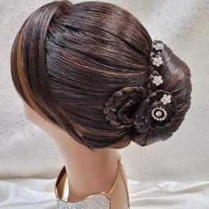 Ruby, Updo Styled Wig With Side Braid, Custom Wig, Lace Front, Prom ...