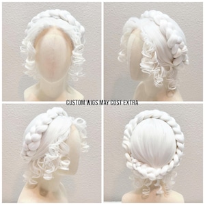 Leia Inspired Braid Wig #2: Sci-fi Princess Updo, Cosplay Wig - Etsy