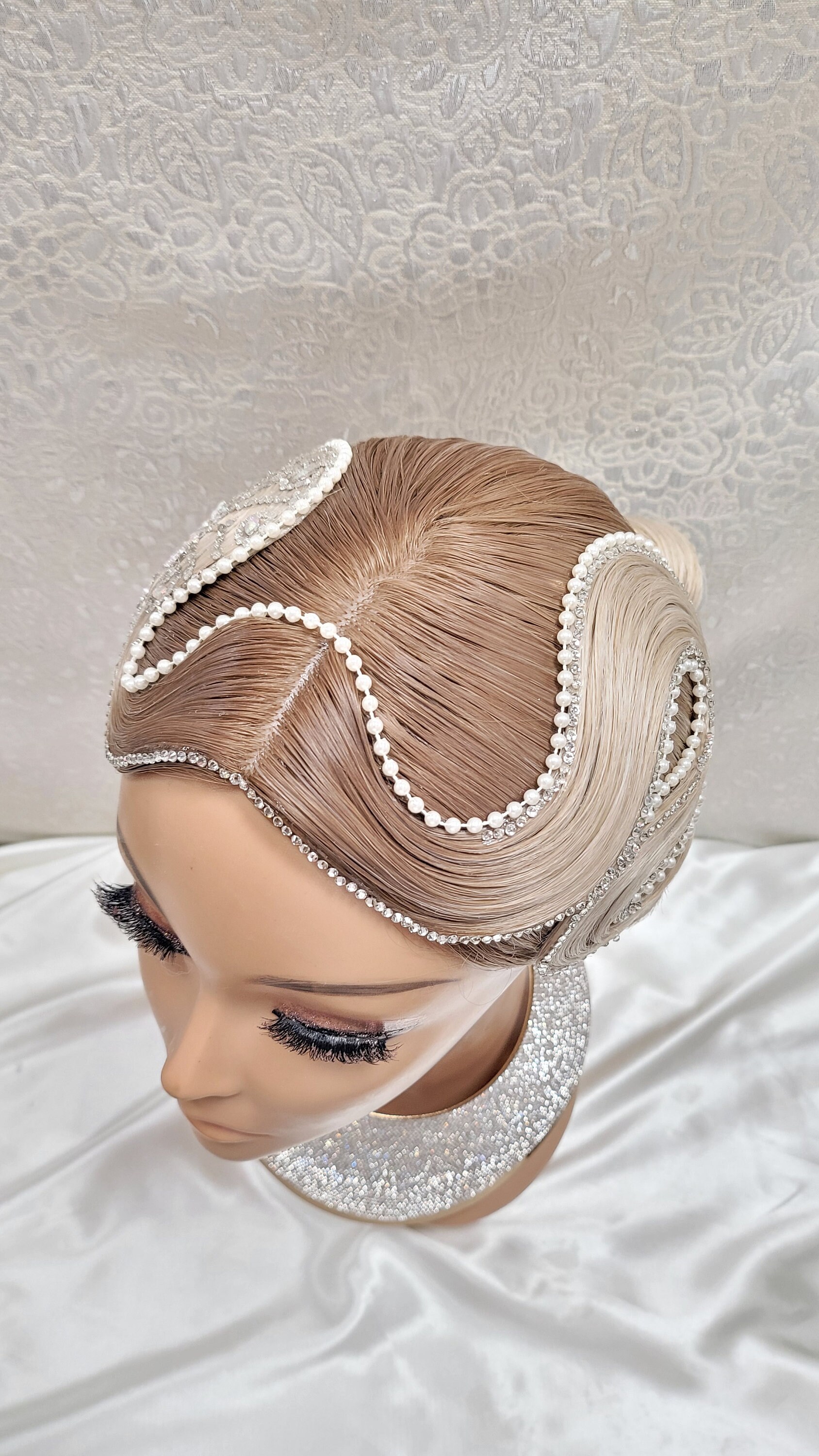 Valencia-party Wig, Ballroom Dance Wig, Sports Dance Wig - Etsy