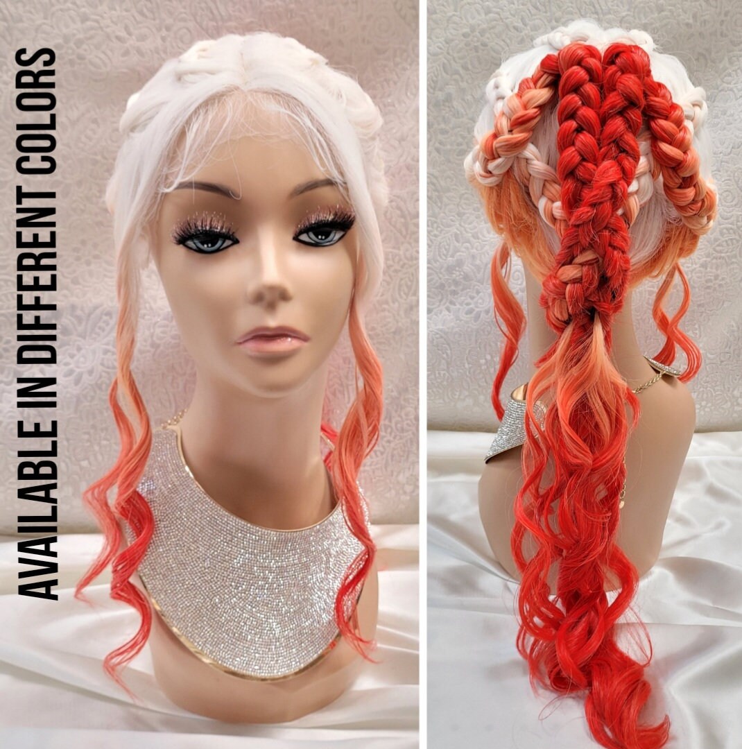 Ssw-daenerys Targaryen White Red Wig-game of Thrones, Blonde, Custom ...