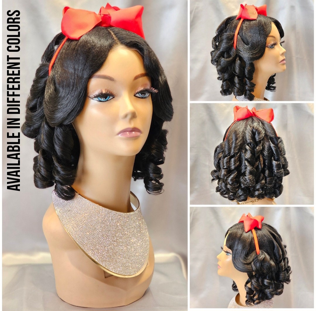 Snow White, Disney Character Wig, Lace Front Wig, Custom Wig, Styled ...