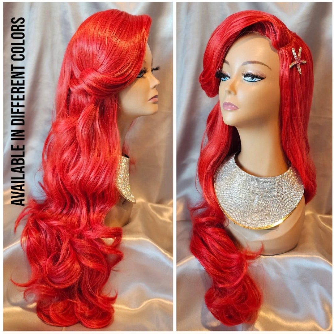 Little Mermaid, Ariel. Cosplay Custom Wig, Styled Wigs, Party Wigs ...
