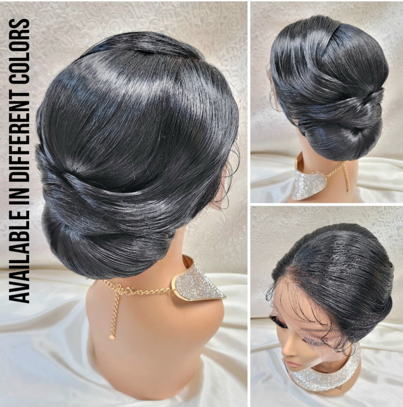 Topaz Inverted Bottom Knot Updo Lace Front Wig Synthetic - Etsy