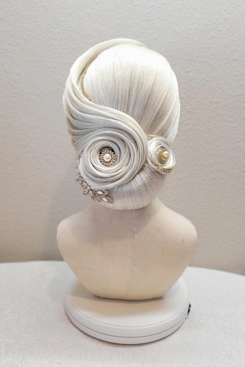 Vincenza Lace Front Updo Wig, Ripple Wave, Prom Wedding Wig - Etsy