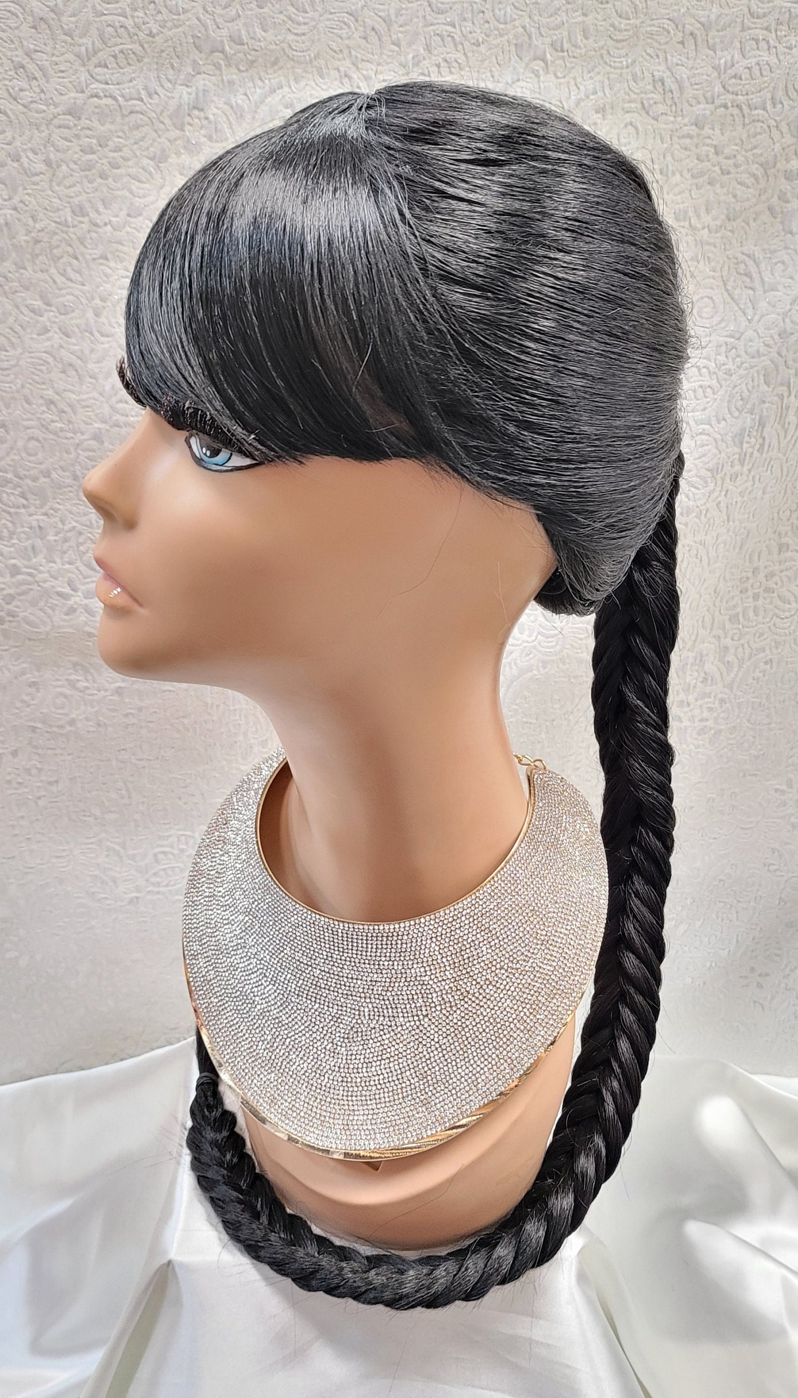Ivy Fish Braid Synthetic Custom Wig Pre-styled Synthetic - Etsy