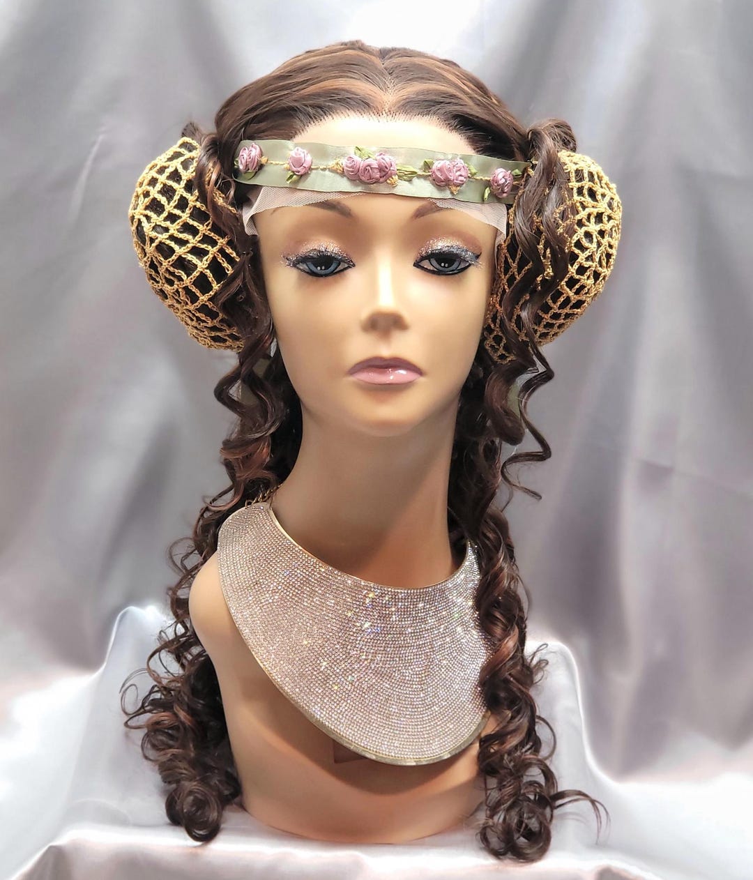 Padmé Amidala Picnic Dress Hair, Synthetic Lace Front Wig, Custom Wig ...