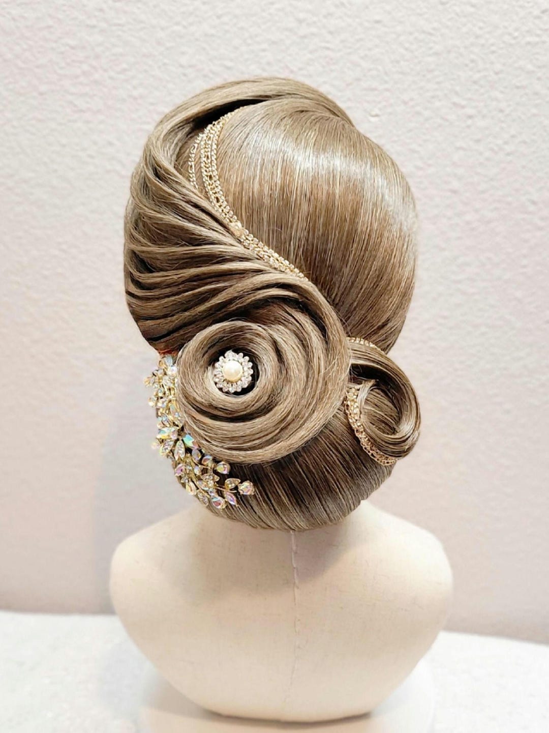 Vincenza Lace Front Updo Wig, Ripple Wave, Prom Wedding Wig - Etsy