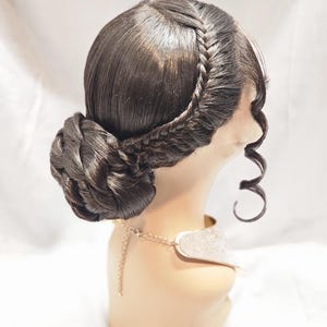 Raya, Fish Braided Low Updo Lace Front Wig, Synthetic Custom Wig ...