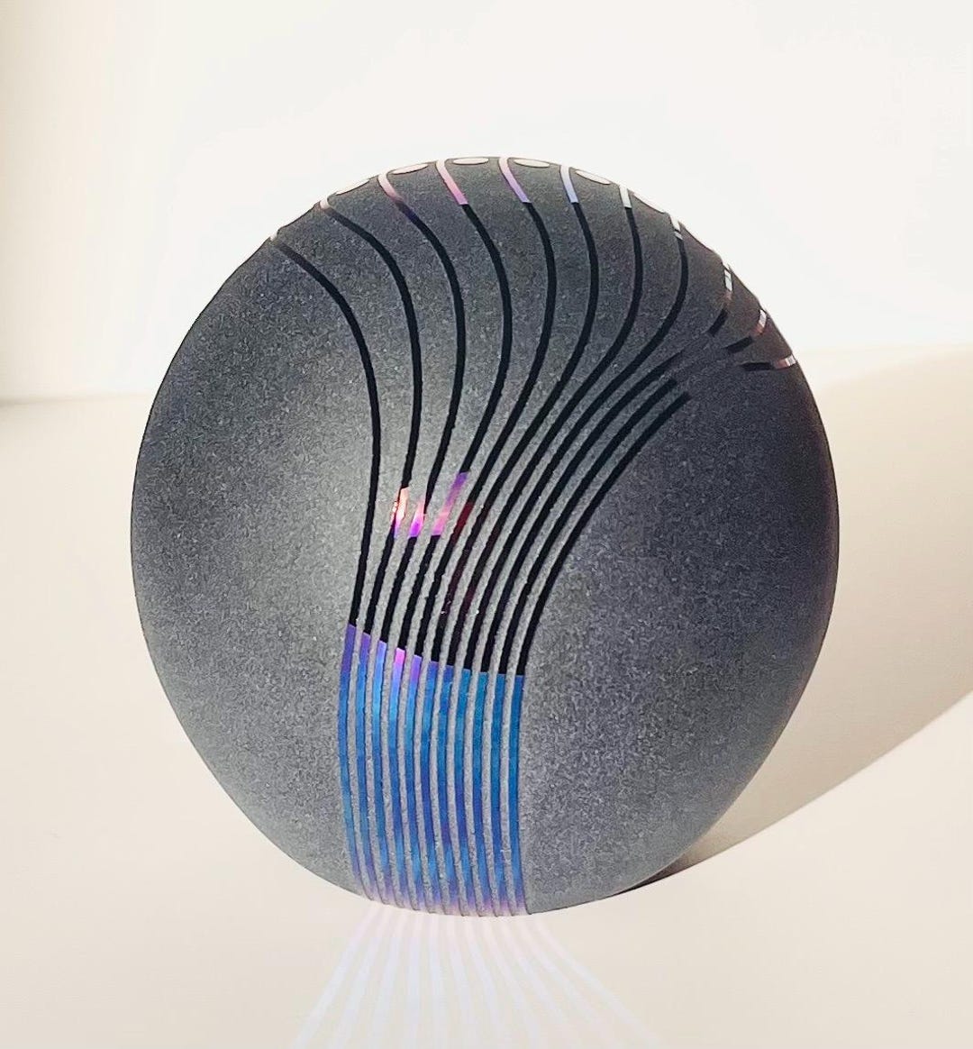 Vintage 1988 Steve Beasley Signed-ornamental Blown Glass Paperweight ...