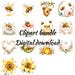 Cute Bee Clipart Bundle | Honey Bee & Floral PNG Set | Watercolor ...