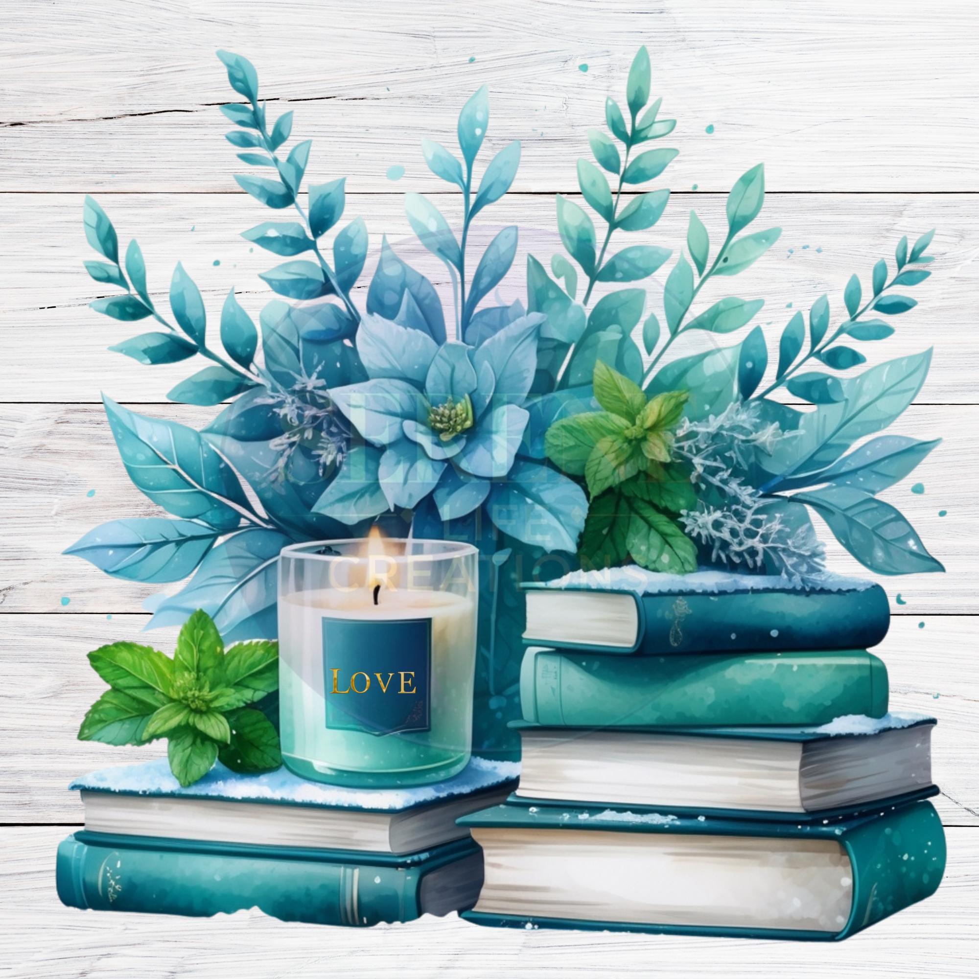 Candle and Book Clipart PNG Bundle |wicks & Words Collection - Etsy