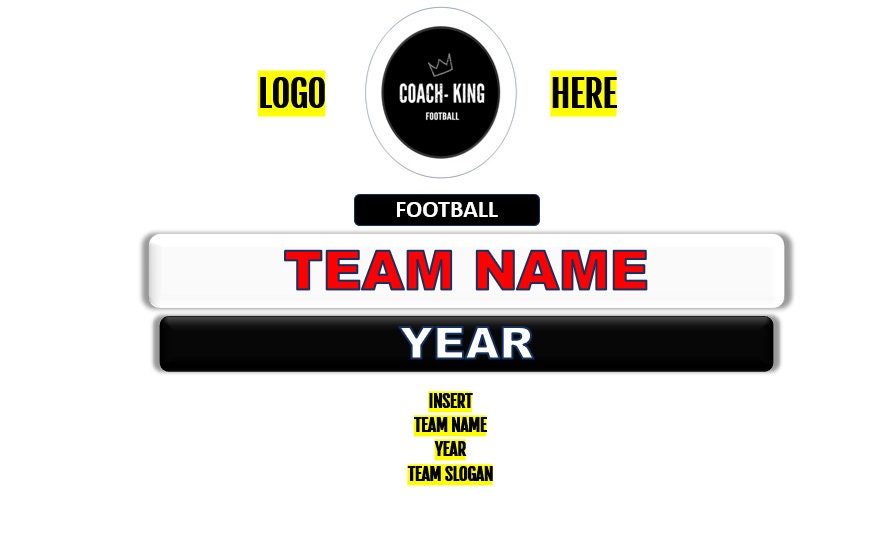 Playbook Template offense - Etsy