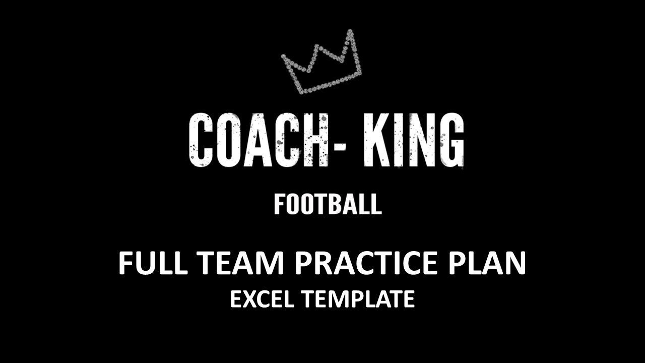 Full Team Practice Plan Template excel Document - Etsy