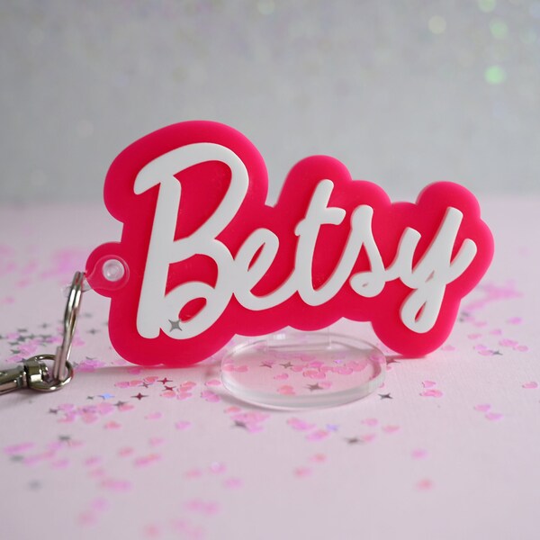 Name Keychain - Etsy
