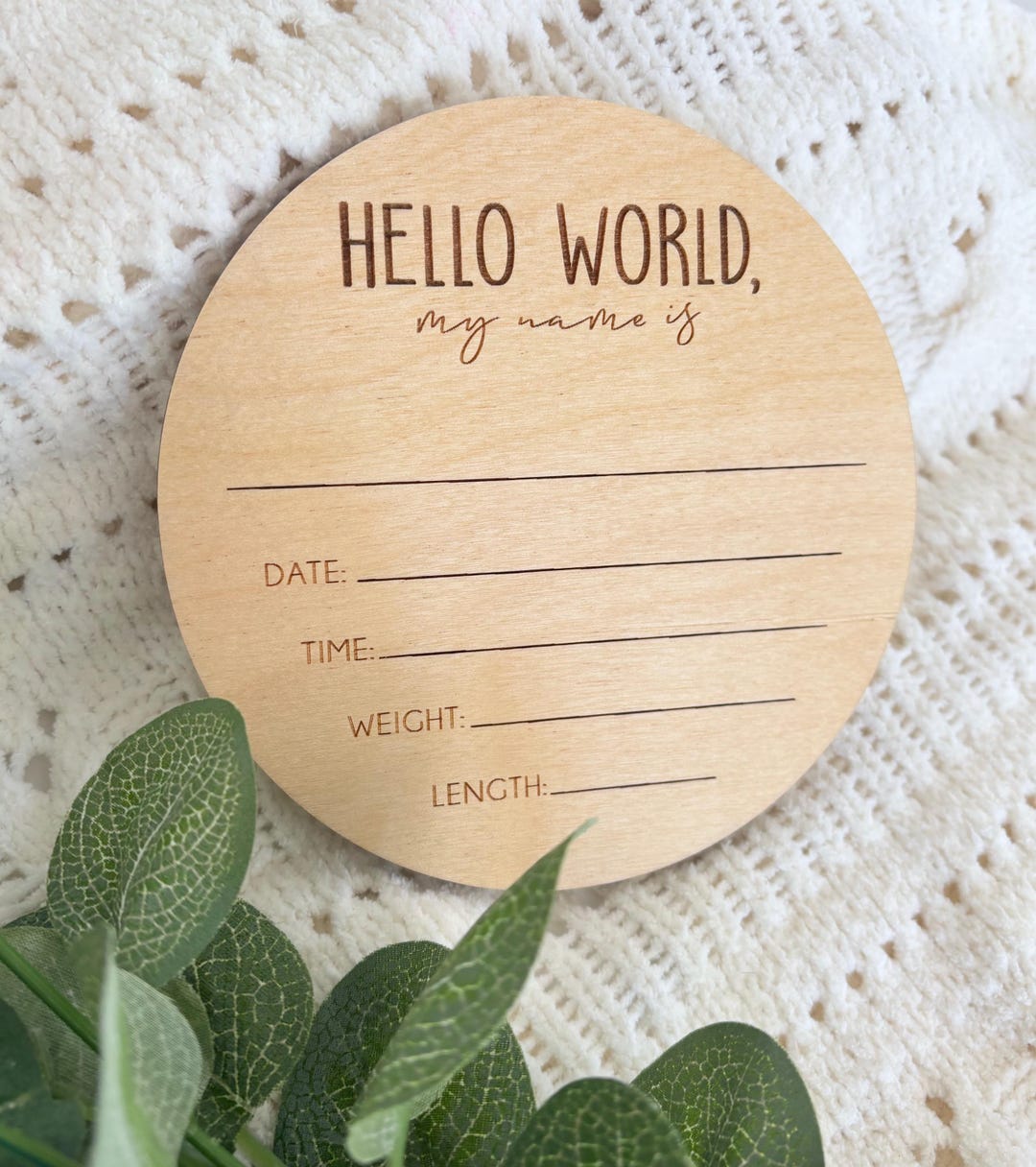 Newborn Birth Stats Sign / Baby Stats Sign / Hospital Birth Stats Sign ...