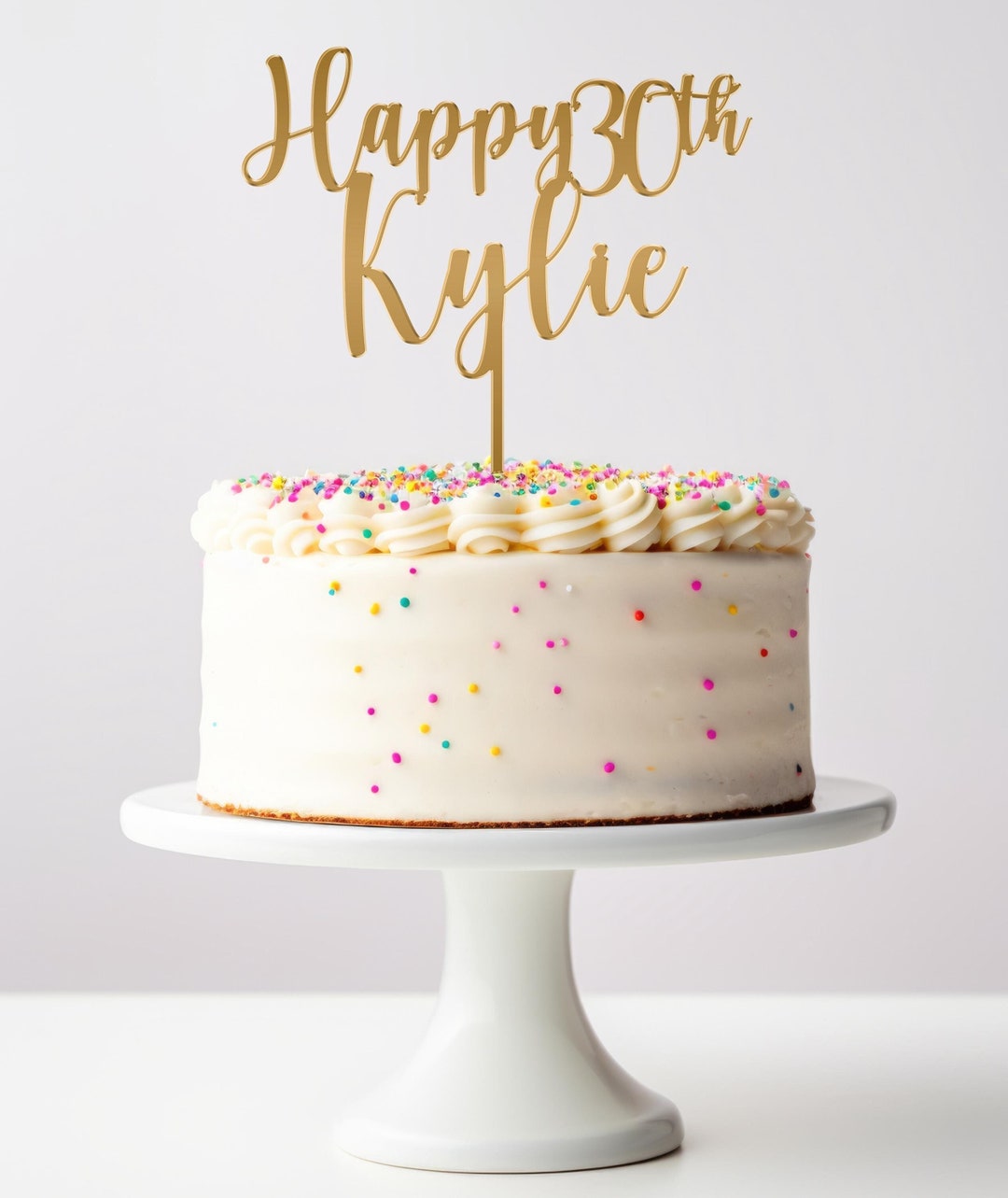 Happy Birthday Cake Topper / Custom Cake Topper With Name / Special ...