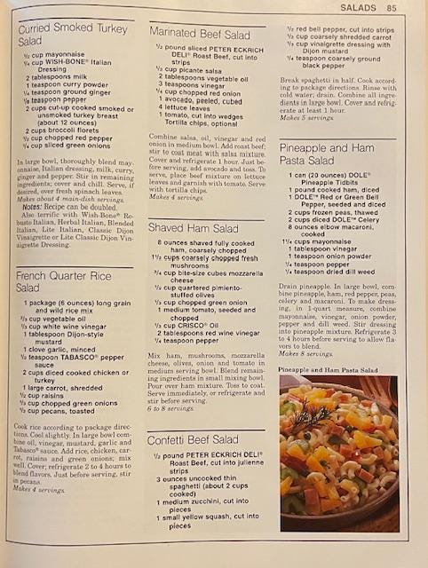 Vintage Great American Brand Name Recipes Cookbook/vintage/classic ...