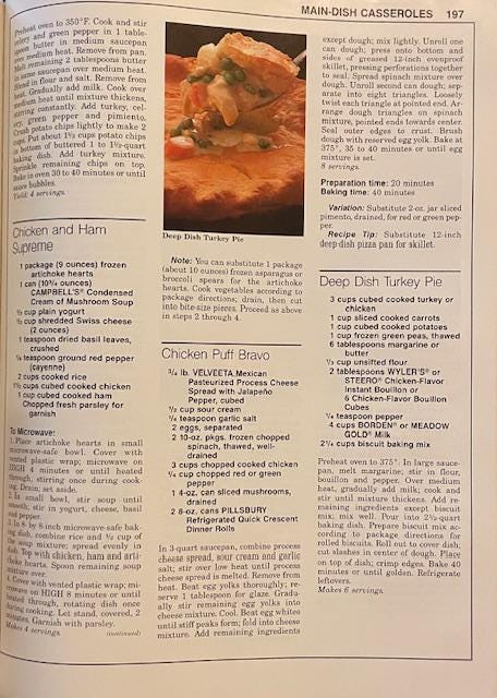 Vintage Great American Brand Name Recipes Cookbook/vintage/classic ...
