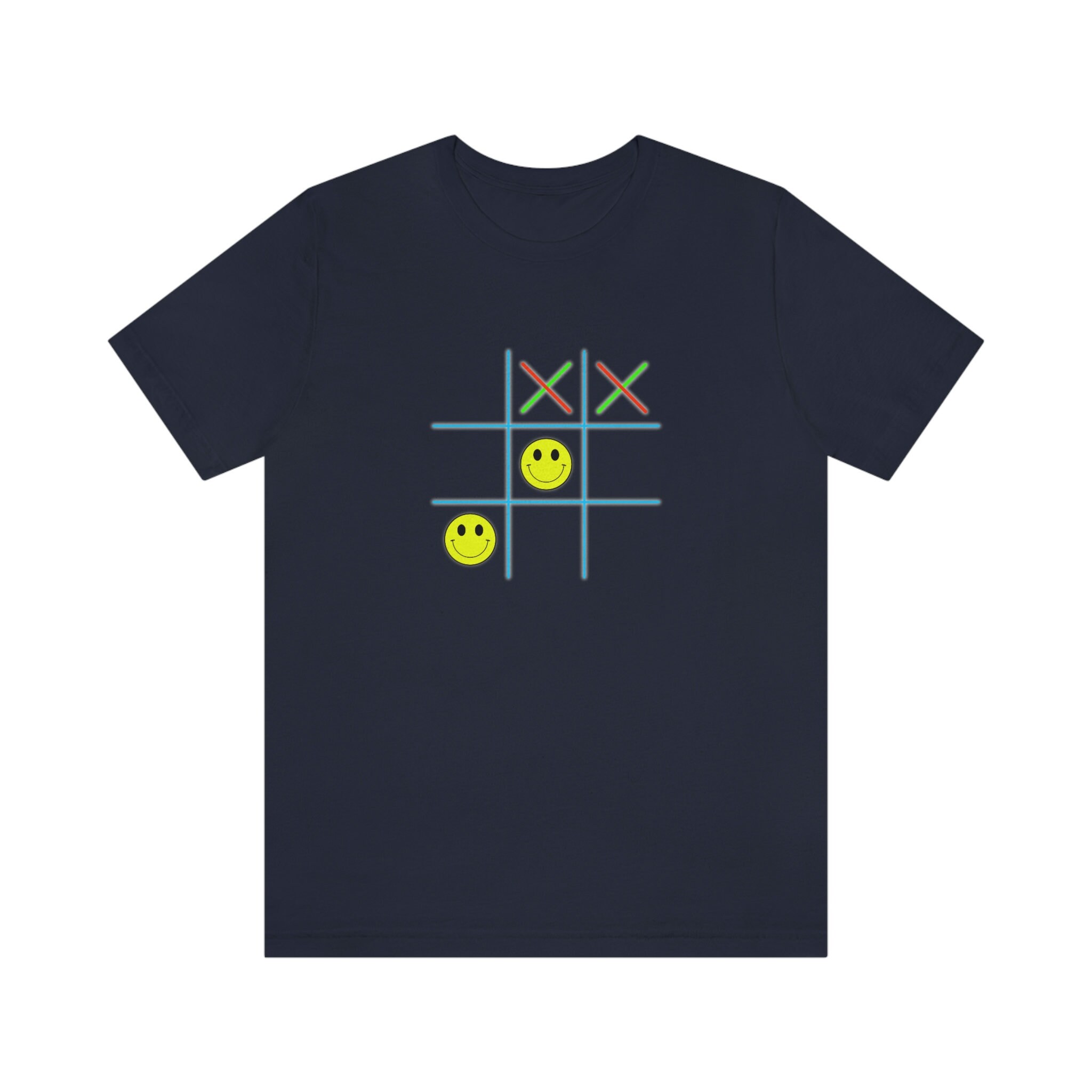 Smileys and Glowsticks Tic tac-toe Raver Acid Smiley T Shirt - Etsy